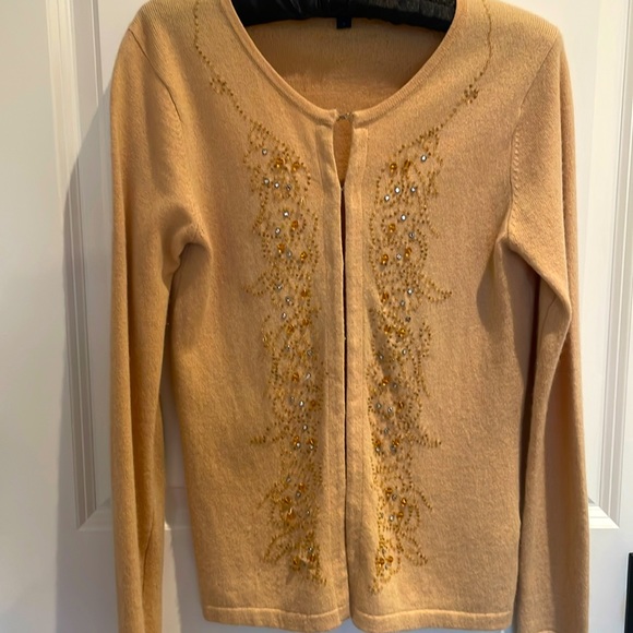 J Mcaughlin | Sweaters | Vintage Inspired Beaded Cashmere Sweater ...